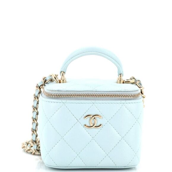 CHANEL | Bags | Chanel Classic Top Handle Vanity Case With Chain ...